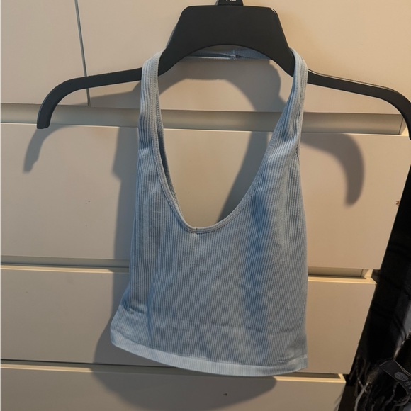 Urban Outfitters | Tops | Light Blue Ribbed Tank Top | Poshmark